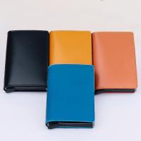 China Custom Logo RFID Blocking Pop Up Credit Card Holder Business Card Case for sale