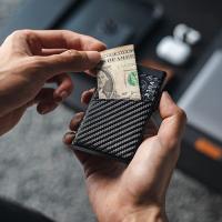 China RFID Slim Aluminum Metal Card Case Wallet for Men Minibook Professional 8 Card Capacity for sale