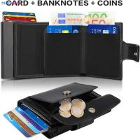 China Low MOQ Mix Models Bifold PU Leather Vintage Wallet for Men Minibook Crazy Horse Style for sale