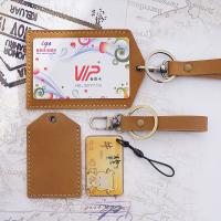 China Genuine Leather Mini Bus Card Holder Keychain RFID Blocking 10.5x7.5cm for sale