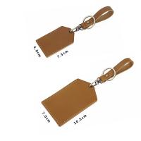 China Genuine Leather Mini Bus Card Holder Keychain RFID Blocking 10.5x7.5cm for sale