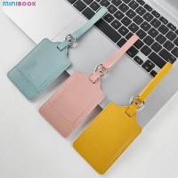 China Custom Real PU Leather Luggage Tag and Passport Holder Set Travel ID Address Tag 2 in 1 for sale