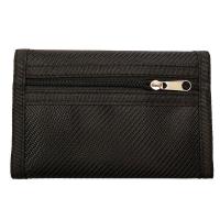 China Oxford Nylon Short Trifold Mens Zip Around Wallet with Coin Pocket for Travel for sale