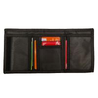 China Oxford Nylon Short Trifold Mens Zip Around Wallet with Coin Pocket for Travel for sale
