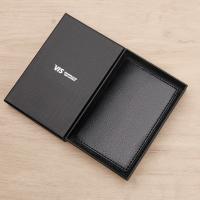China Genuine Leather RFID Credit Card Holder Slim Custom Logo Fashion Wallet 12cm x 7.7cm for sale