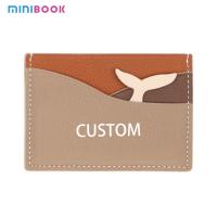 China Customizable Small Slim Leather Cardholder with RFID-Blocking Real Leather ID Holder for sale
