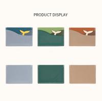 China Customizable Small Slim Leather Cardholder with RFID-Blocking Real Leather ID Holder for sale