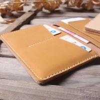 China Crazy Horse Leather Passport Holder RFID Blocking Travel Wallet with Credit Card Slots 14.5x10cm for sale