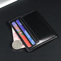 China Custom Logo Pebbled Leather Credit Card Holder Low MOQ Mix Models 10.5x7.5cm for sale