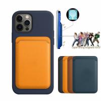 China Custom Credit Card Protector Magnetic Leather Wallet for iPhone 11 14 13 12 Pro Max for sale