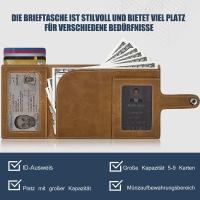 China Genuine Leather RFID Slim Card Holder Wallet Light Thin Aluminum Low MOQ Mix Models for sale