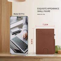 China Men's Leather Pop Up Wallet with RFID Blocking Magnetic Closure 8 Card Slots for sale