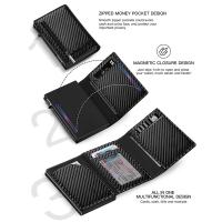 China Animal Print RFID Aluminum Card Holder with Side Push Button Pop Up 8 Card Capacity for sale