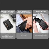 China Animal Print RFID Aluminum Card Holder with Side Push Button Pop Up 8 Card Capacity for sale