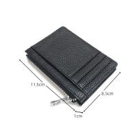 China Custom Logo Saffiano Leather Card Holder Slim Credit Card Wallet for Women 11.2cm x 8.5cm for sale
