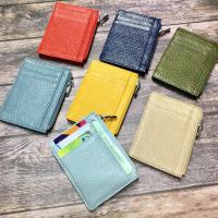 China Custom Logo Saffiano Leather Card Holder Slim Credit Card Wallet for Women 11.2cm x 8.5cm for sale