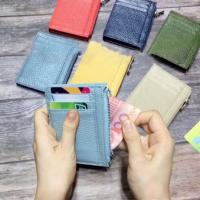 China Custom Logo Saffiano Leather Card Holder Slim Credit Card Wallet for Women 11.2cm x 8.5cm for sale