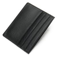 China Custom Logo Slim PU Leather Card Holder Wallet Low MOQ Mix Models 10x8x0.5cm for sale