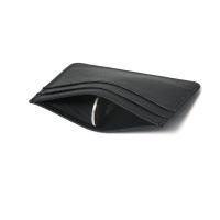 China RFID Blocking Genuine Leather Card Holder 10.5x7.3x0.5cm Anti-Magnetic Wallet for sale