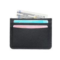 China RFID Blocking Genuine Leather Card Holder 10.5x7.3x0.5cm Anti-Magnetic Wallet for sale