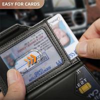 China Minimalist PU Leather Credit Card Holder Wallet with Pop Up Function 9.6x7.1x2.3cm for sale
