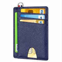 China Custom Logo Genuine Crocodile Saffiano PU Leather Credit Card Holder Business Wallet 11.4cm x 8cm for sale