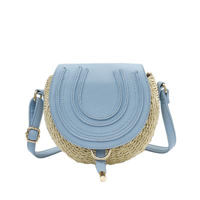 China Women's PU Leather Crossbody Straw Bag for Daily Life Essential Handbag for sale