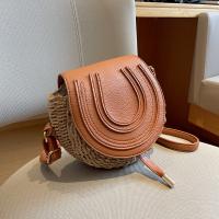 China Women's PU Leather Crossbody Straw Bag for Daily Life Essential Handbag for sale