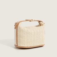 China Handwoven Rattan Shoulder Bag Crossbody Clutch for Women Daily Use 25cm for sale