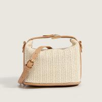 China Handwoven Rattan Shoulder Bag Crossbody Clutch for Women Daily Use 25cm for sale