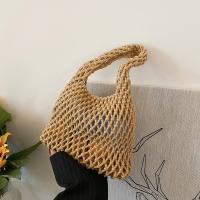 China Woven Beach Fishing Net Handbag Shoulder Bag Mix Models Low MOQ Custom Logo for sale