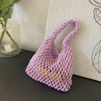 China Woven Beach Fishing Net Handbag Shoulder Bag Mix Models Low MOQ Custom Logo for sale