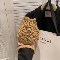 China Handmade Macrame Shoulder Bag Cotton Rope Woven Crochet Tote 30x25cm for sale