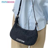 China Vintage Denim Crossbody Handbag for Women Cute Casual Shoulder Bag 30cm for sale