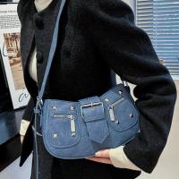 China Trendy Girls Denim Handbags with Adjustable Strap Low MOQ Mix Models 2024 for sale