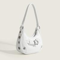 China Customized Denim Jean Rivets Tote Bag with Polyester Lining for Women 35x40cm for sale