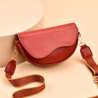 China Pu Leather Ladies Hand Bag Zipper Closure Fashion Shoulder Bag 2024 Trendy 30cm for sale