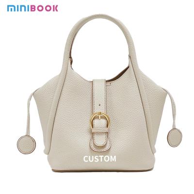 China Genuine Leather Ladies Shoulder Crossbody Bag Simple Small Tote 30x20cm for sale