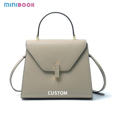 China 2024 Luxury Leather Tote Bag Crossbody Handbag with Lock for Women Autumn Blue 35cm for sale