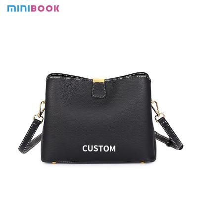 China Women's Genuine Leather Tote Bag Fashionable Bucket Design Daily Life Essential 35cm for sale