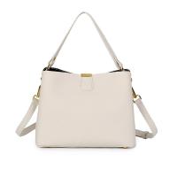 China Women's Genuine Leather Tote Bag Fashionable Bucket Design Daily Life Essential 35cm for sale