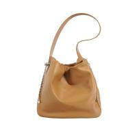 China Genuine Leather Ladies Tote Bucket Bag for Women Daily Use Custom Logo OEM for sale