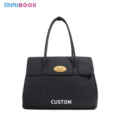 China Large Capacity Casual Leather Tote Bag Vintage Designer Fashion Shoulder Bag 40x30x15cm for Women for sale