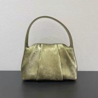 China Custom Satin Cowhide Genuine Leather Shoulder Crossbody Bag for Women Clouds Folds 30x20cm for sale