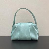 China Custom Satin Cowhide Genuine Leather Shoulder Crossbody Bag for Women Clouds Folds 30x20cm for sale