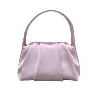 China Custom Satin Cowhide Genuine Leather Shoulder Crossbody Bag for Women Clouds Folds 30x20cm for sale