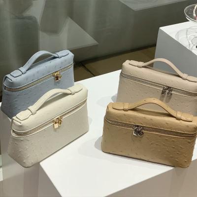 China Navy Blue Leather Handbag for Women Fashion Shoulder Tote Summer Beach Bag 2024 Luxury for sale
