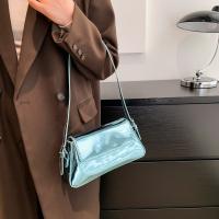 China Designer Women PU Leather Shoulder Bag Bright Fashion Handbag Single Handle 2024 for sale