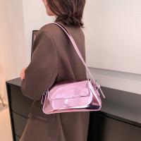 China Designer Women PU Leather Shoulder Bag Bright Fashion Handbag Single Handle 2024 for sale