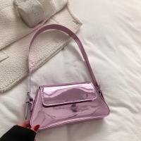 China Designer Women PU Leather Shoulder Bag Bright Fashion Handbag Single Handle 2024 for sale